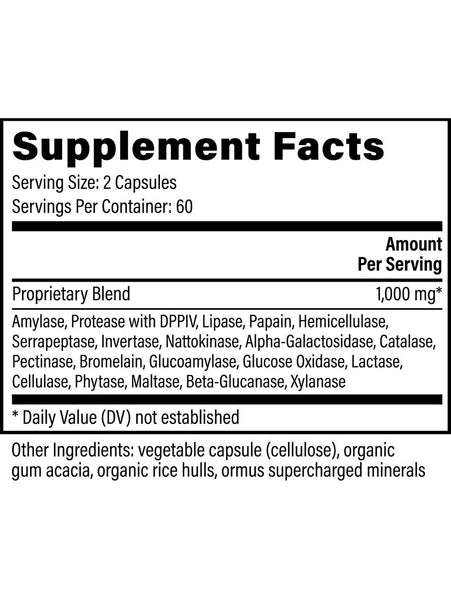 Ultimate Enzymes, (Formerly Veganzyme) Digestive Enzymes, 120 Veg Caps
