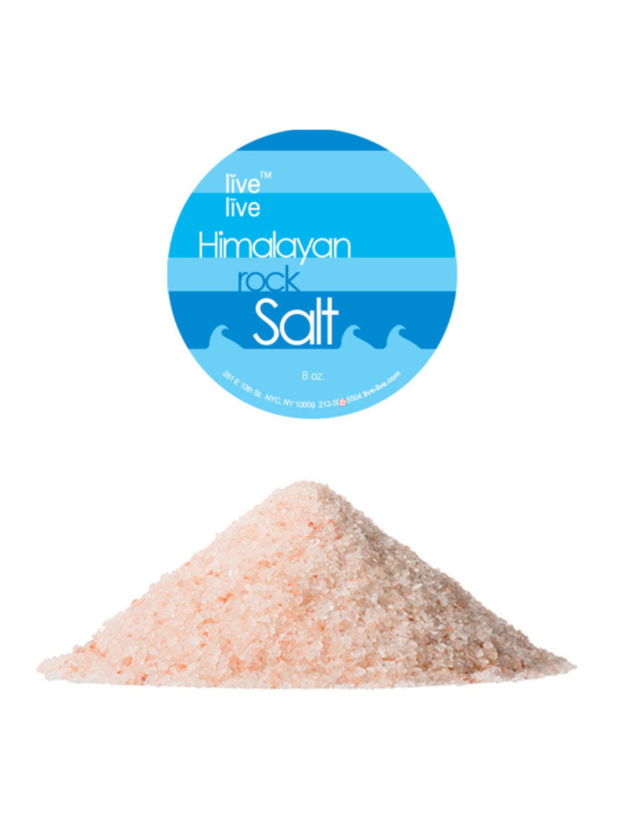 himalayan salt, 8oz, live live & organic – live live & organic™