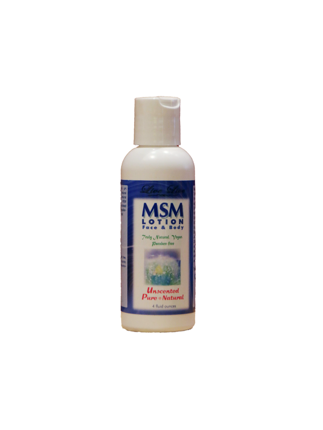 msm lotion, unscented, live live & organic